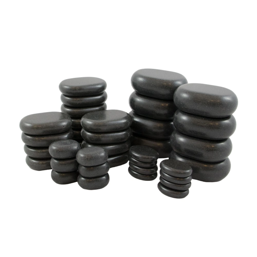 Set of 36 Massage Stones for Relaxation Therapy – Weelko