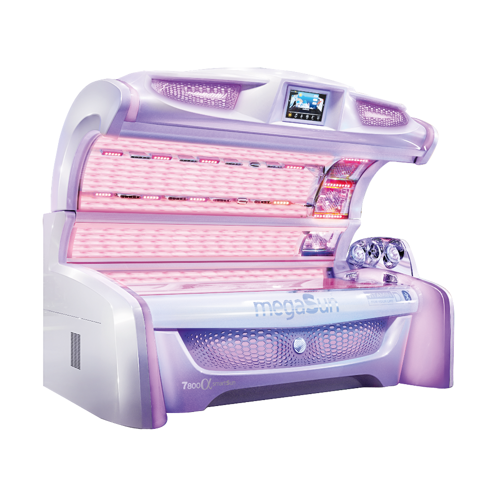 MegaSun 7800 Alpha SmartSun Solarium profesional, bronceado uniforme